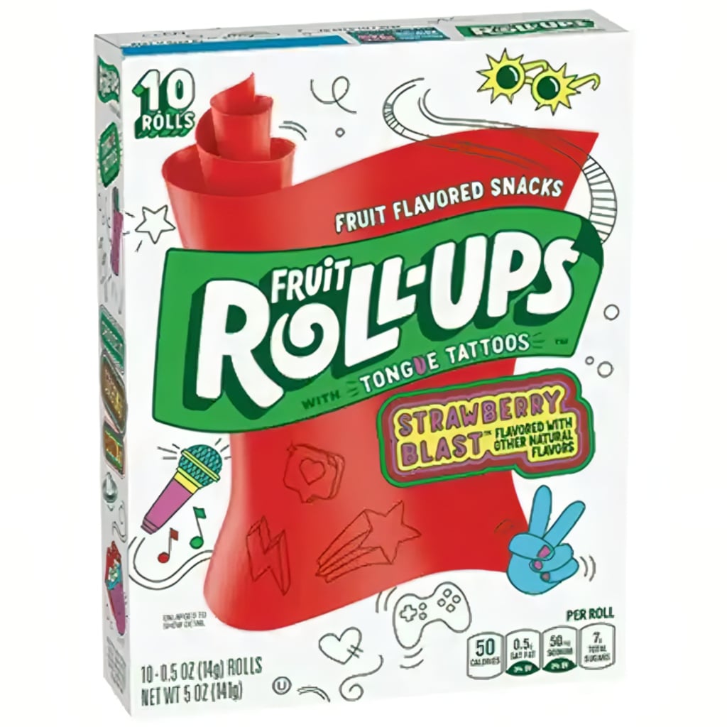 Betty Crocker Fruit Roll-ups Strawberry Blast (141g) - Sweet Genie